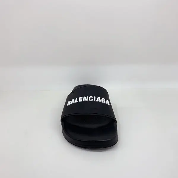 Balenciaga Logo Print Slides