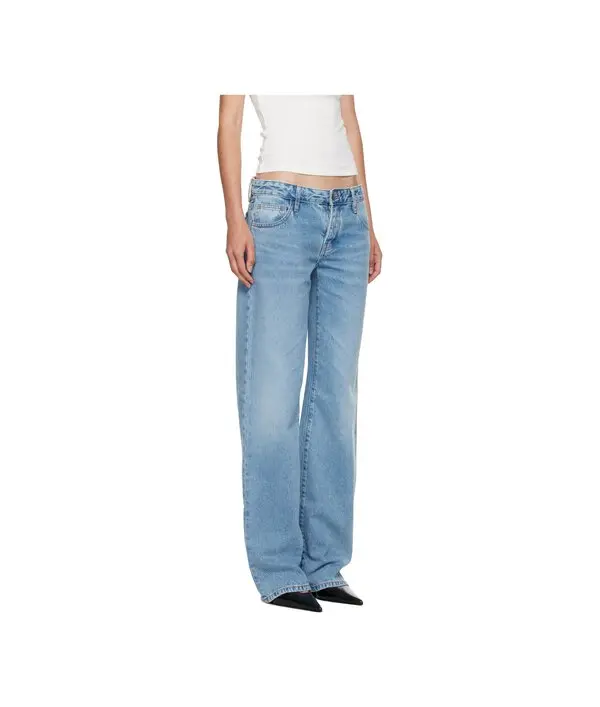 ST. AGNI Faded Five-pocket Jeans