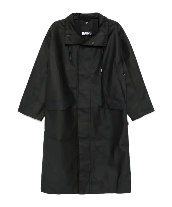 Rains Long Casual Jacket - Black