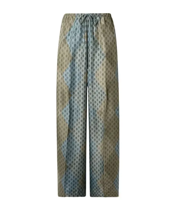 Dries Van Noten Geometric Pattern Trousers