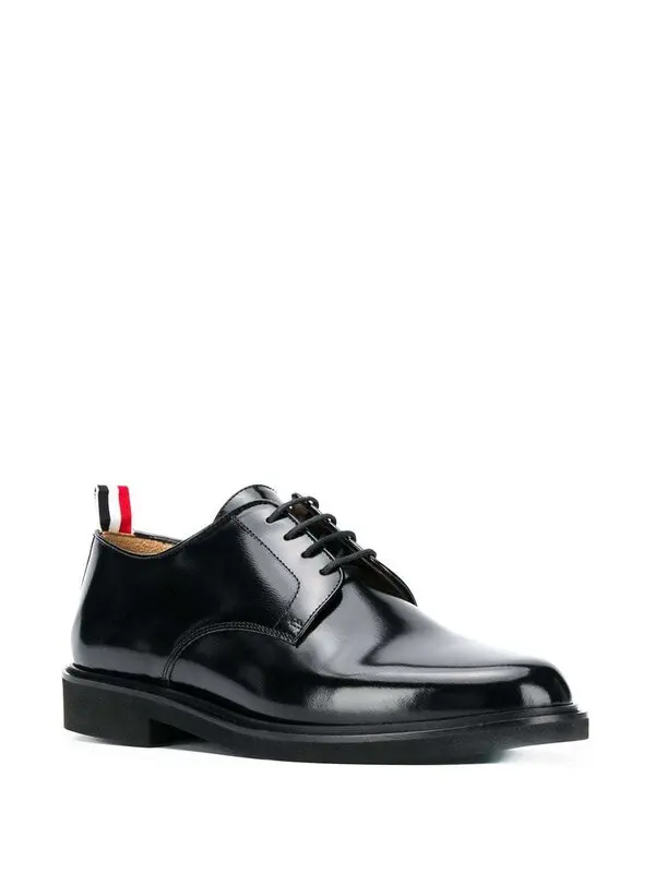 Thom Browne Patent Leather Derby Shoes - Black