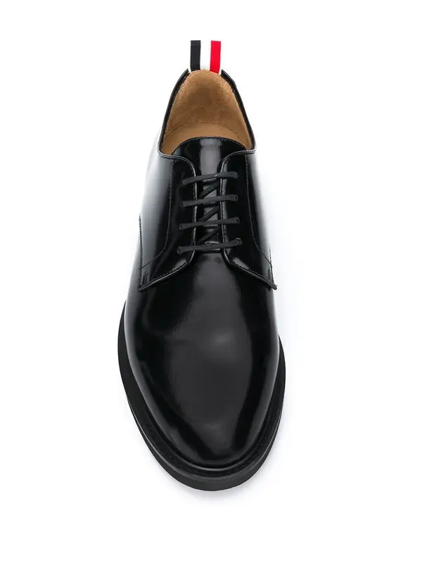 Thom Browne Patent Leather Derby Shoes - Black