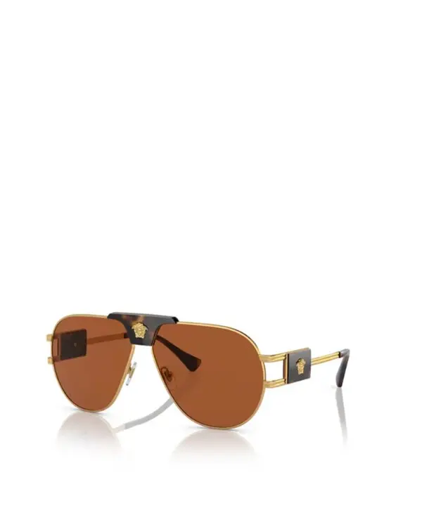 Versace Aviator Frame Sunglasses