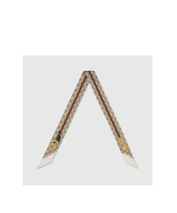 Gucci Gg Printed Neck Bow