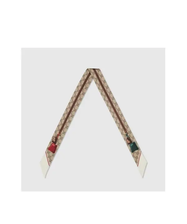 Gucci Gg Printed Neck Bow