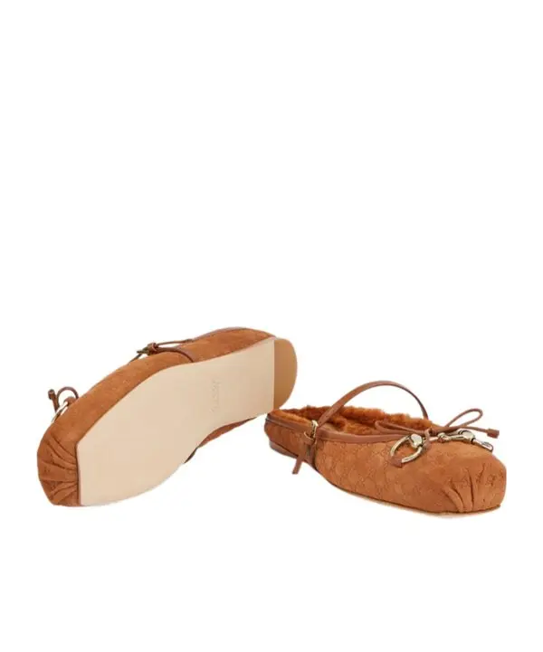 Gucci Horsebit Mules With Bow Detail