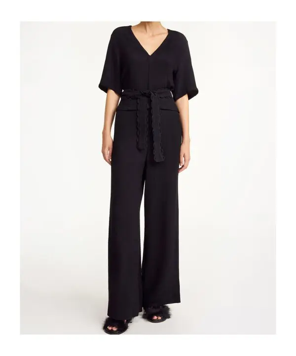 BY MALENE BIRGER V-neck Belted Shirt