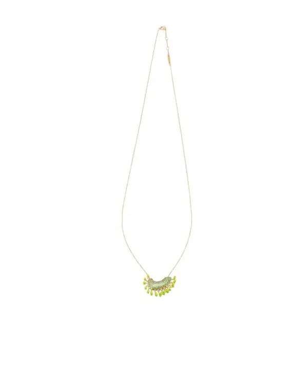 Bottega Veneta Embellished Pendant Necklace - Nude