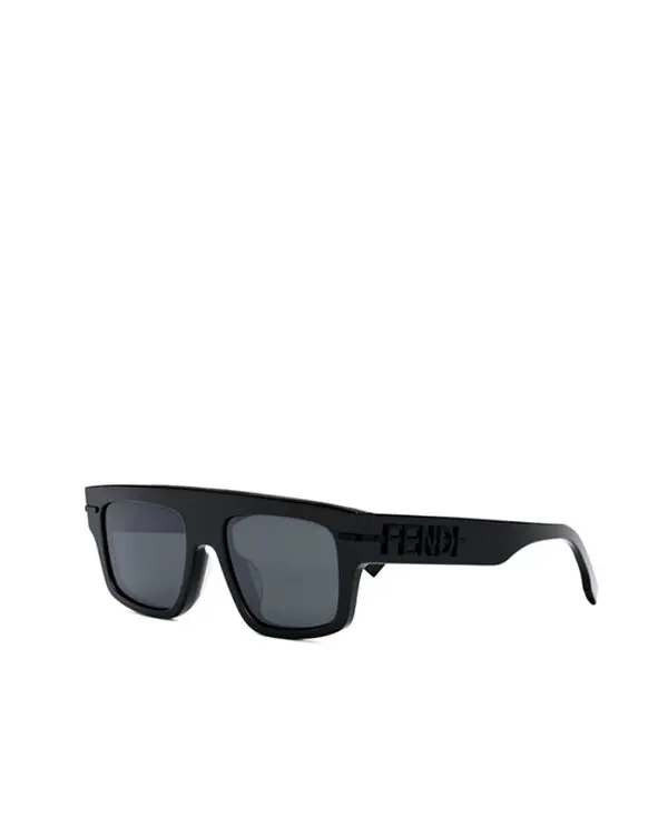 Fendi Square Frame Logo Sunglasses - Black