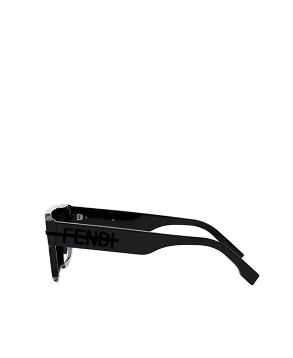 Fendi Square Frame Logo Sunglasses - Black