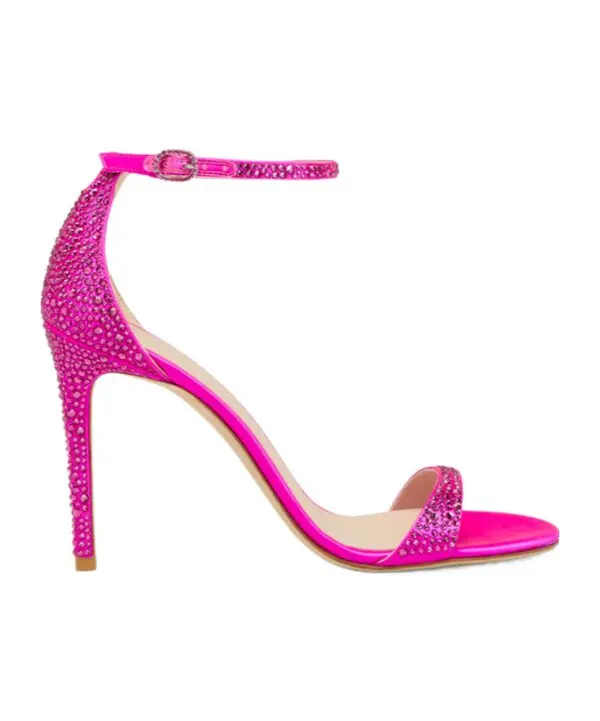 STUART WEITZMAN Embellished Stiletto Sandals