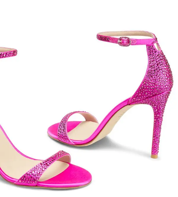 STUART WEITZMAN Embellished Stiletto Sandals