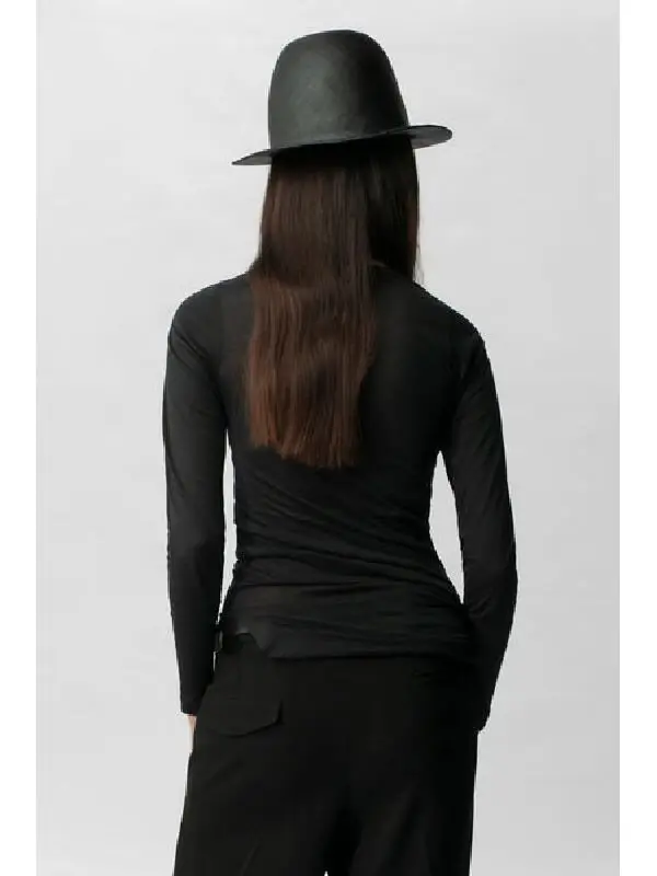 ANN DEMEULEMEESTER Round Neck Long Sleeve T-shirt