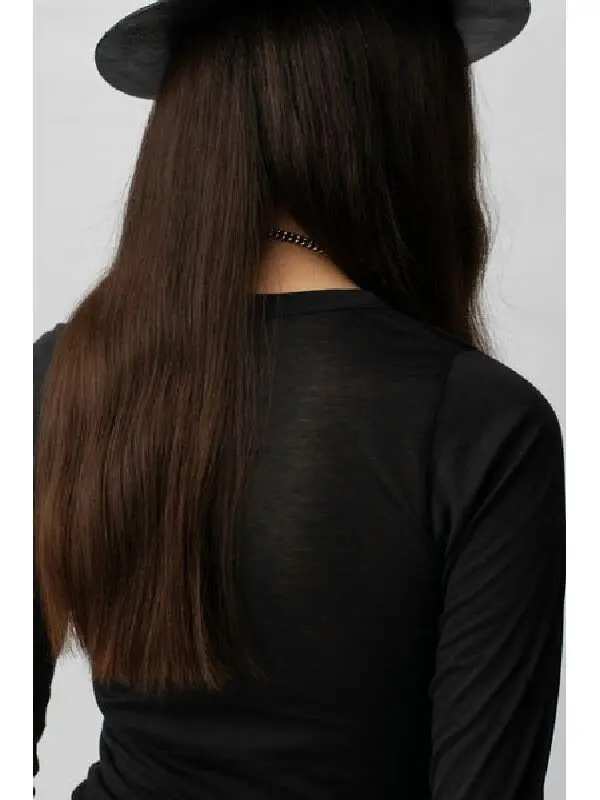 ANN DEMEULEMEESTER Round Neck Long Sleeve T-shirt