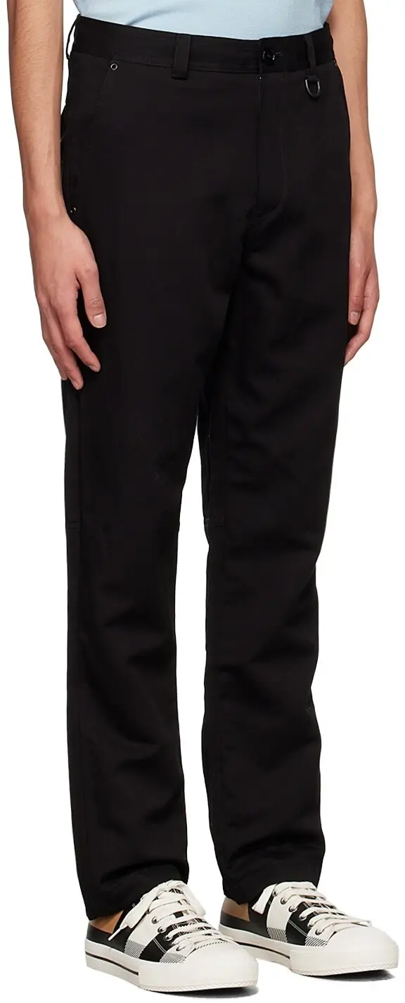 Burberry Button Detailed Straight Leg Trousers