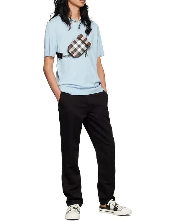 Burberry Button Detailed Straight Leg Trousers