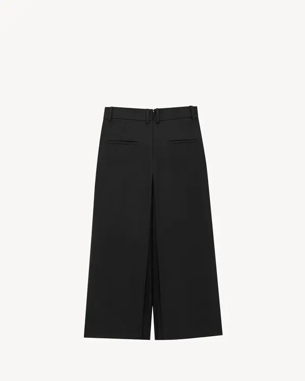 Saint Laurent Wool Check Culottes