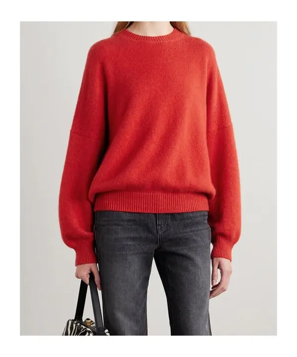 Khaite Long-sleeved Knitted Shirt - Red