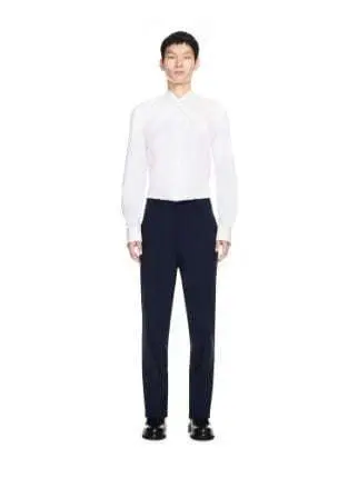 Off-White Mid-rise Straight Leg Pants - Black