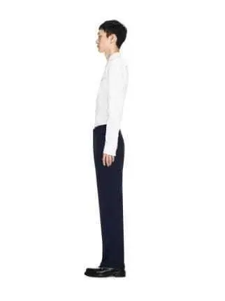 Off-White Mid-rise Straight Leg Pants - Black
