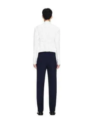 Off-White Mid-rise Straight Leg Pants - Black