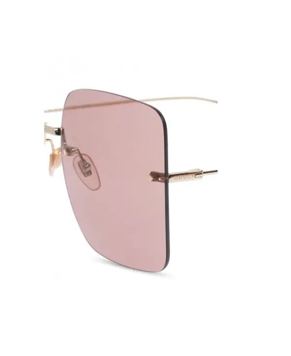 Gucci Square Frame Rimless Sunglasses