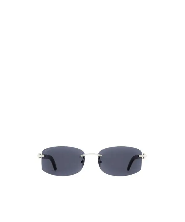 Cartier Rectangular Rimless Sunglasses