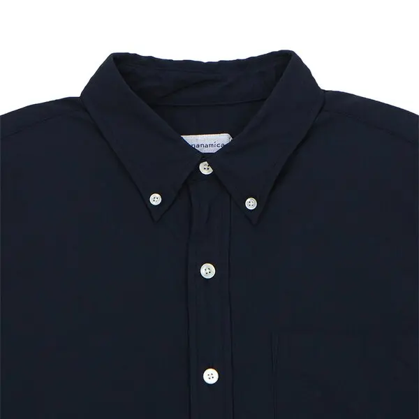 Nanamica Lapel Collar Long Sleeve Shirt - Deep Navy Blue