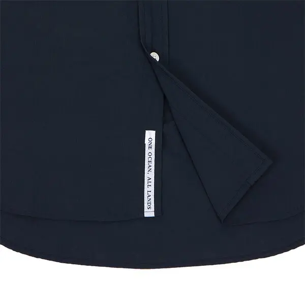 Nanamica Lapel Collar Long Sleeve Shirt - Deep Navy Blue