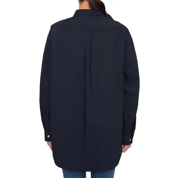 Nanamica Lapel Collar Long Sleeve Shirt - Deep Navy Blue