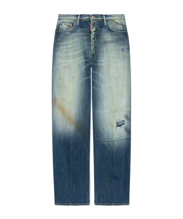 Dsquared2 Distressed Effect Jeans - Blue