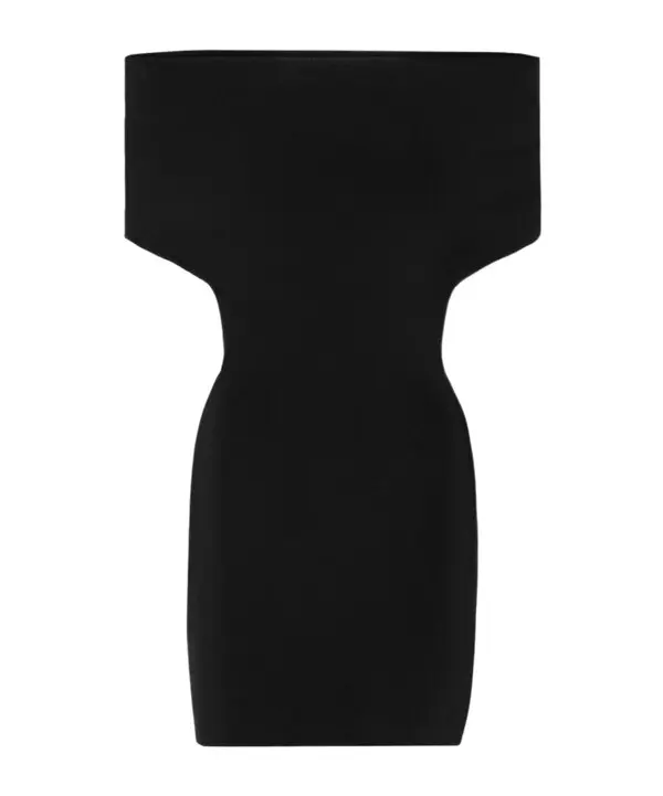 Jacquemus La Robe Cubista Off-shoulder Dress - Black