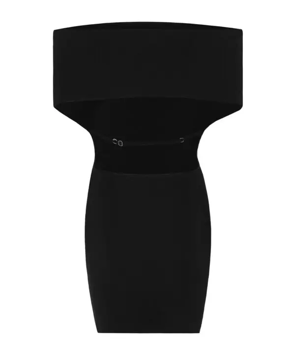 Jacquemus La Robe Cubista Off-shoulder Dress - Black