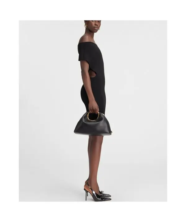 Jacquemus La Robe Cubista Off-shoulder Dress - Black