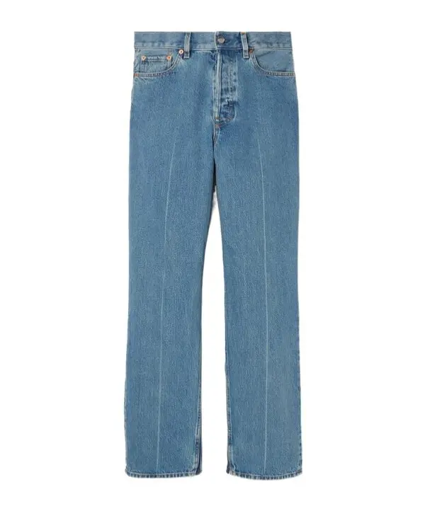 Gucci Logo Patch Low-rise Straight-leg Jeans