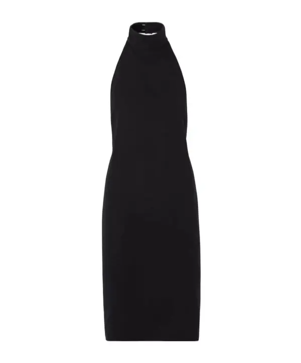 Burberry Sleeveless Mini Bib Dress - Black