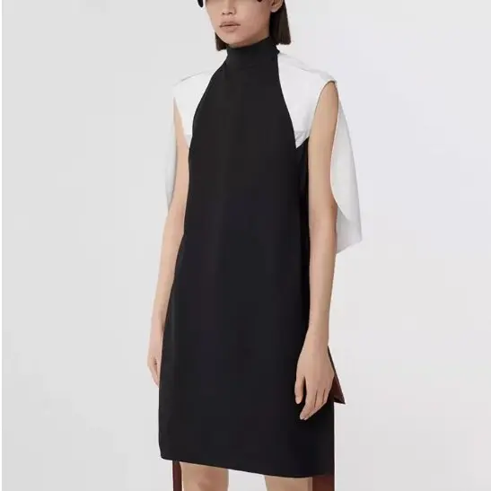 Burberry Sleeveless Mini Bib Dress