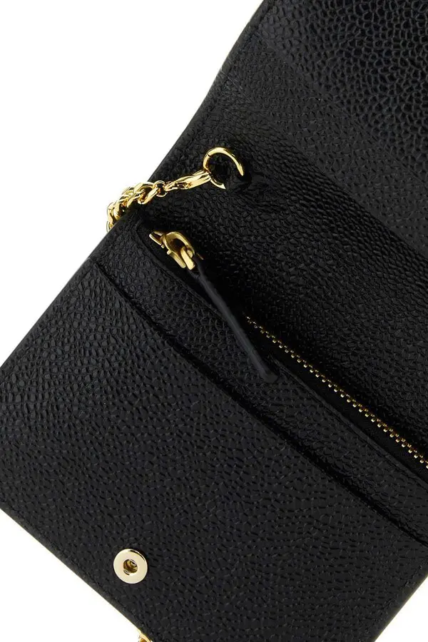 Thom Browne Rwb Stripe Strapped Wallet