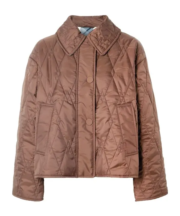 Barbour Bernadette Quilted Shell Jacket - Brown