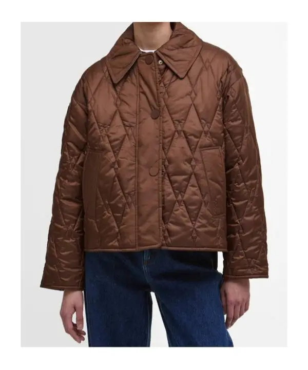 Barbour Bernadette Quilted Shell Jacket - Brown