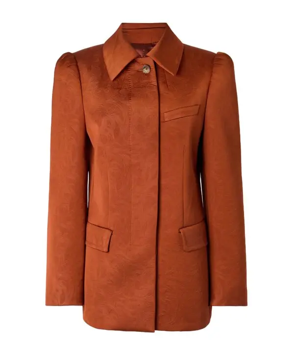 Dries Van Noten Embossed Crepe Blazer