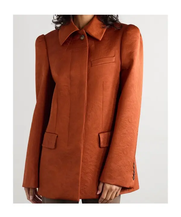 Dries Van Noten Embossed Crepe Blazer