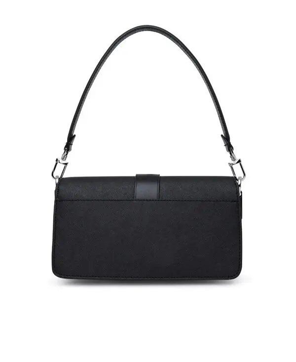 Michael Kors Logo Plaque Leather Shoulder Bag