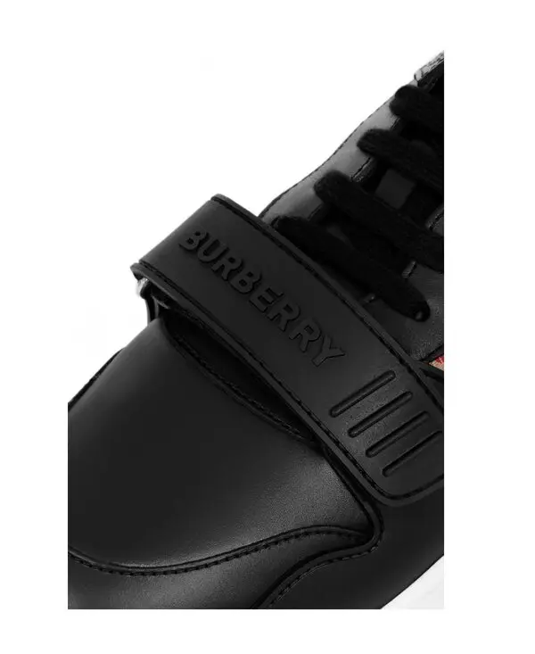 Burberry Vintage Check-print Low-top Sneakers With Logo Strap