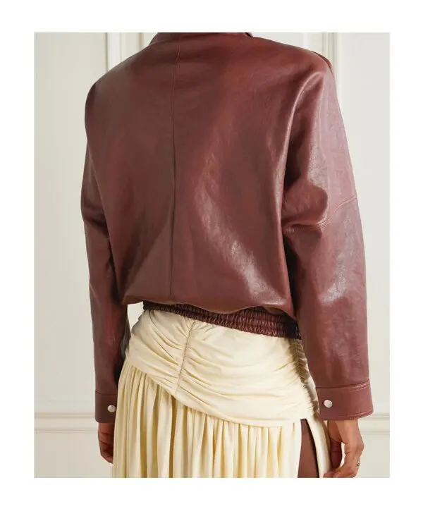 Magda Butrym Leather Jacket - Red