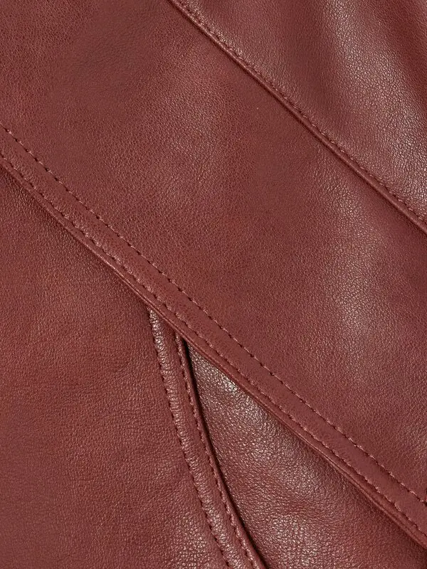 Magda Butrym Leather Jacket - Red