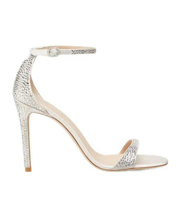 STUART WEITZMAN Embellished Stiletto Sandals
