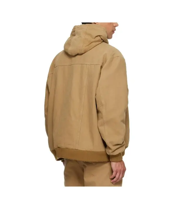 EGONLAB Canvas Hooded Jacket - Camel