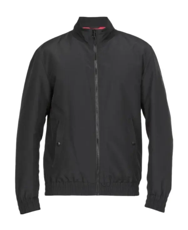 Hugo Boss High-necked Zipper Casual Jacket - Black