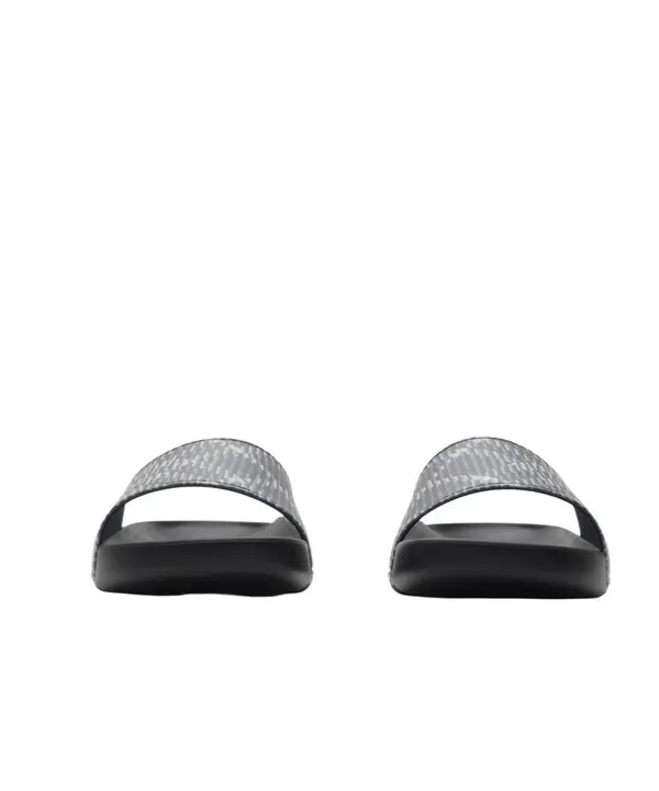 Burberry Checked Slip-on Slides - Black/calico